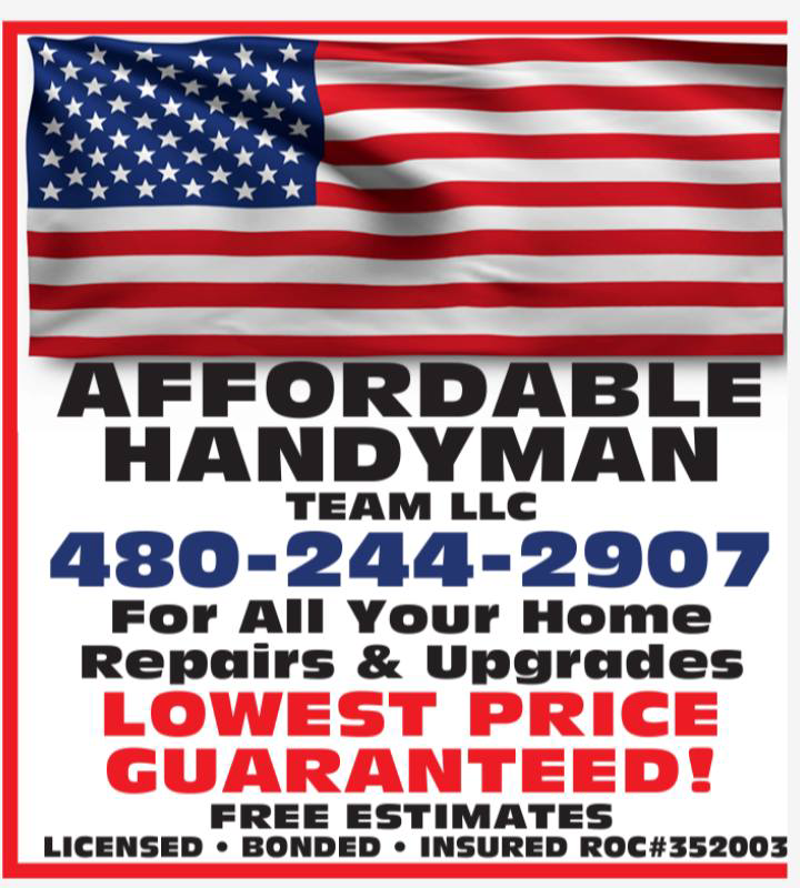 Affordable Handyman Team Offers Handyman Services in Sun City, AZ 85351